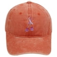 Cancer Awareness Washed Baseball Cap Pink Ribbon Graphic Sunshade Cap ...