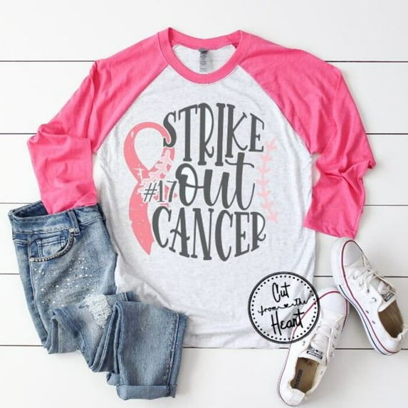 Breast Cancer Baseball or Softball Shirt, Pink Out Night, Breast Cancer ...