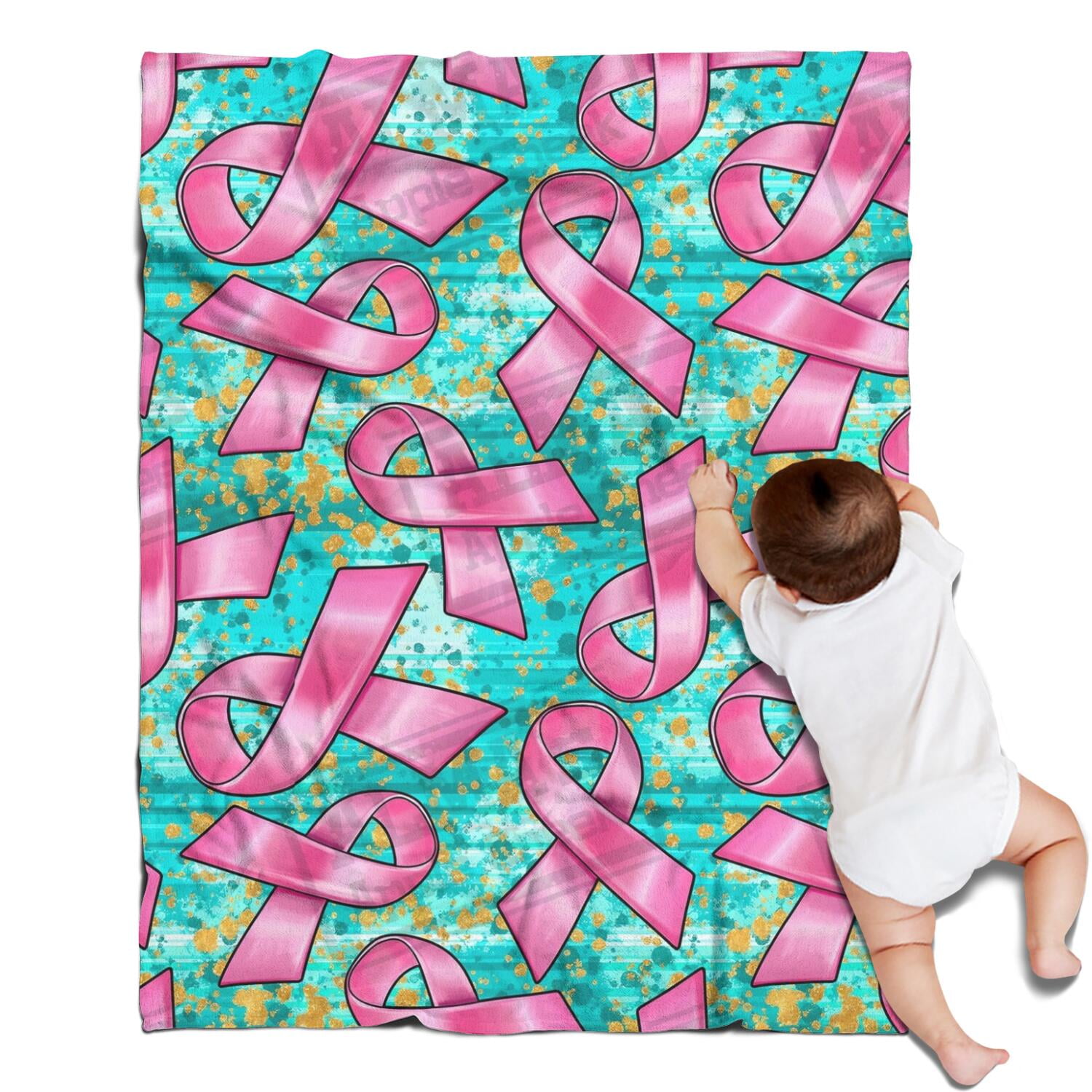 Breast Cancer Blanket,Comfortable Soft Lamb Wool Throw Blanket,All ...