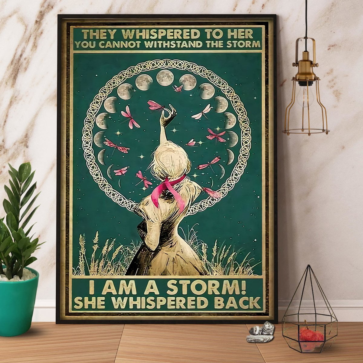Breast Cancer Circle Moon They Whispered To Her You Cannot Withstand ...