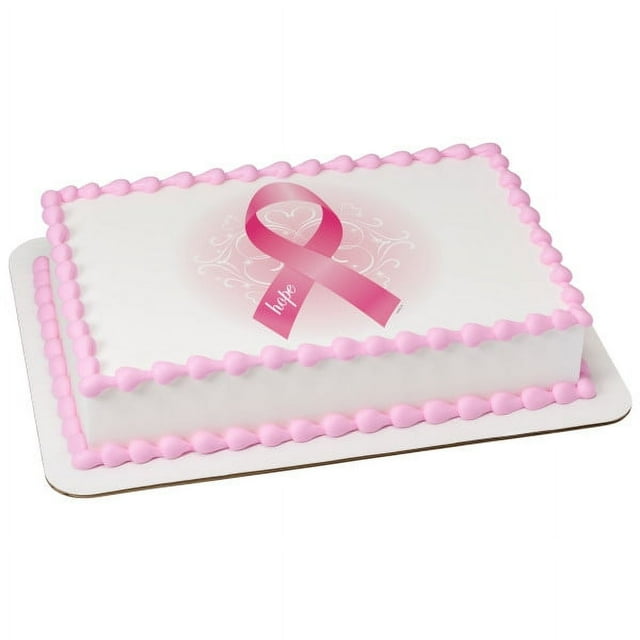 Breast Cancer Edible Frosting Sheet Photo Image Cake Topper#17905 ...