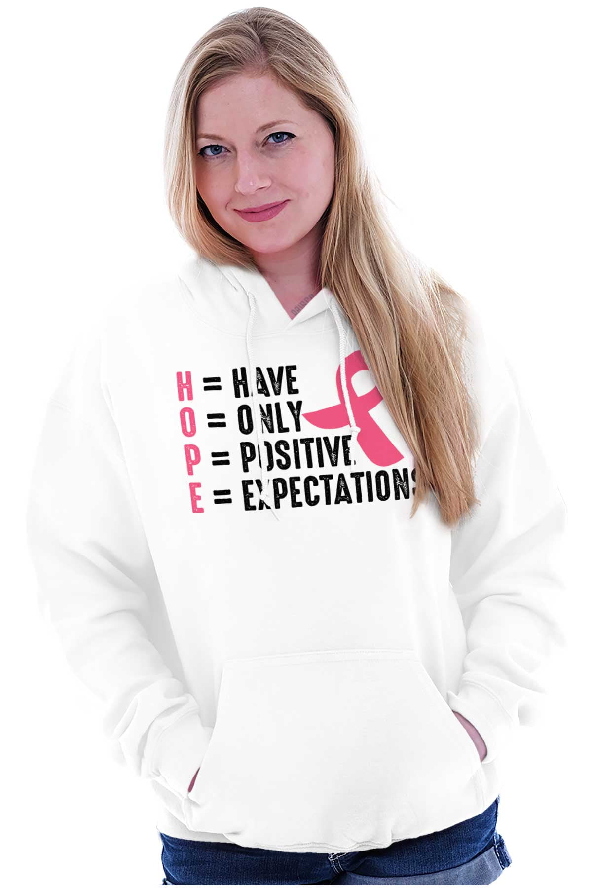 Breast Cancer Have Hope Pink Ribbon Hoodie Sweatshirt Women Brisco ...