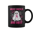Breast Cancer Is Boo Sheet Ghost Halloween Awareness Groovy Coffee Mugs ...