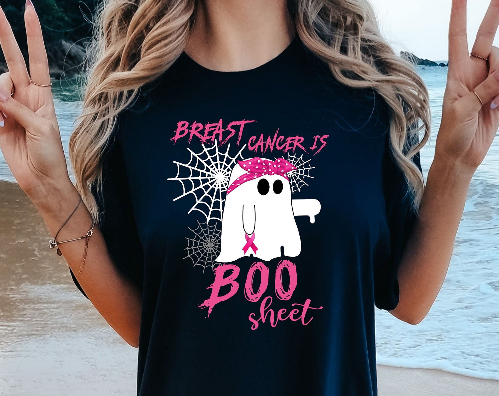 Breast Cancer Is Boo Sheet Shirt Breast Cancer Shirt Cancer Fighters ...