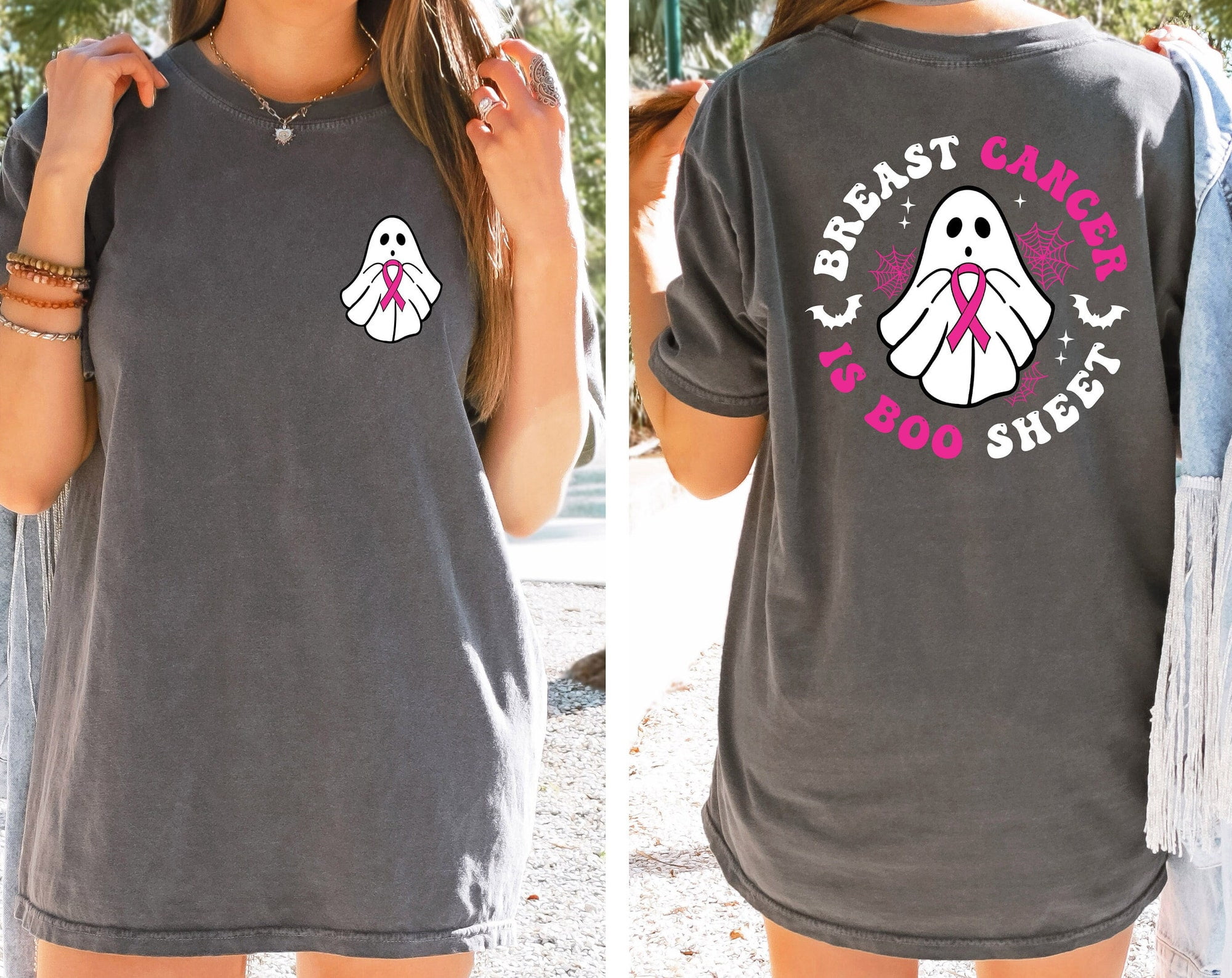 Breast Cancer Is Boo Sheet Shirt Breast Cancer Shirt Cancer Fighters ...