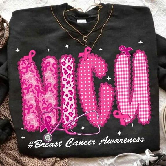 Breast Cancer Nurse Bundle , Nurse Awareness Design, Pink Ribbon Nurse ...