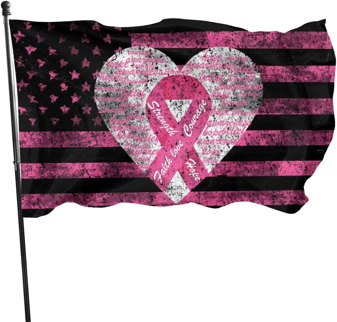 Breast Cancer Pink Ribbon Flag Avoid Breast Cancer Awareness Flag ...