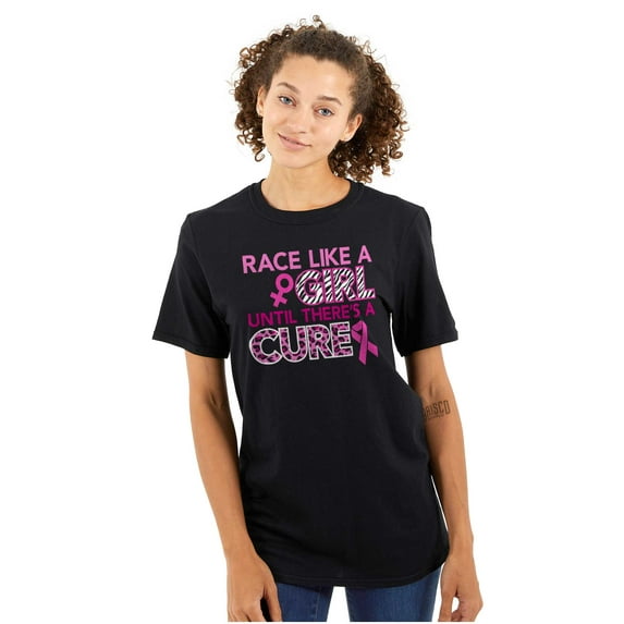 Breast Cancer Race Like A Girl Women's Plus Size Graphic Tee Brisco ...