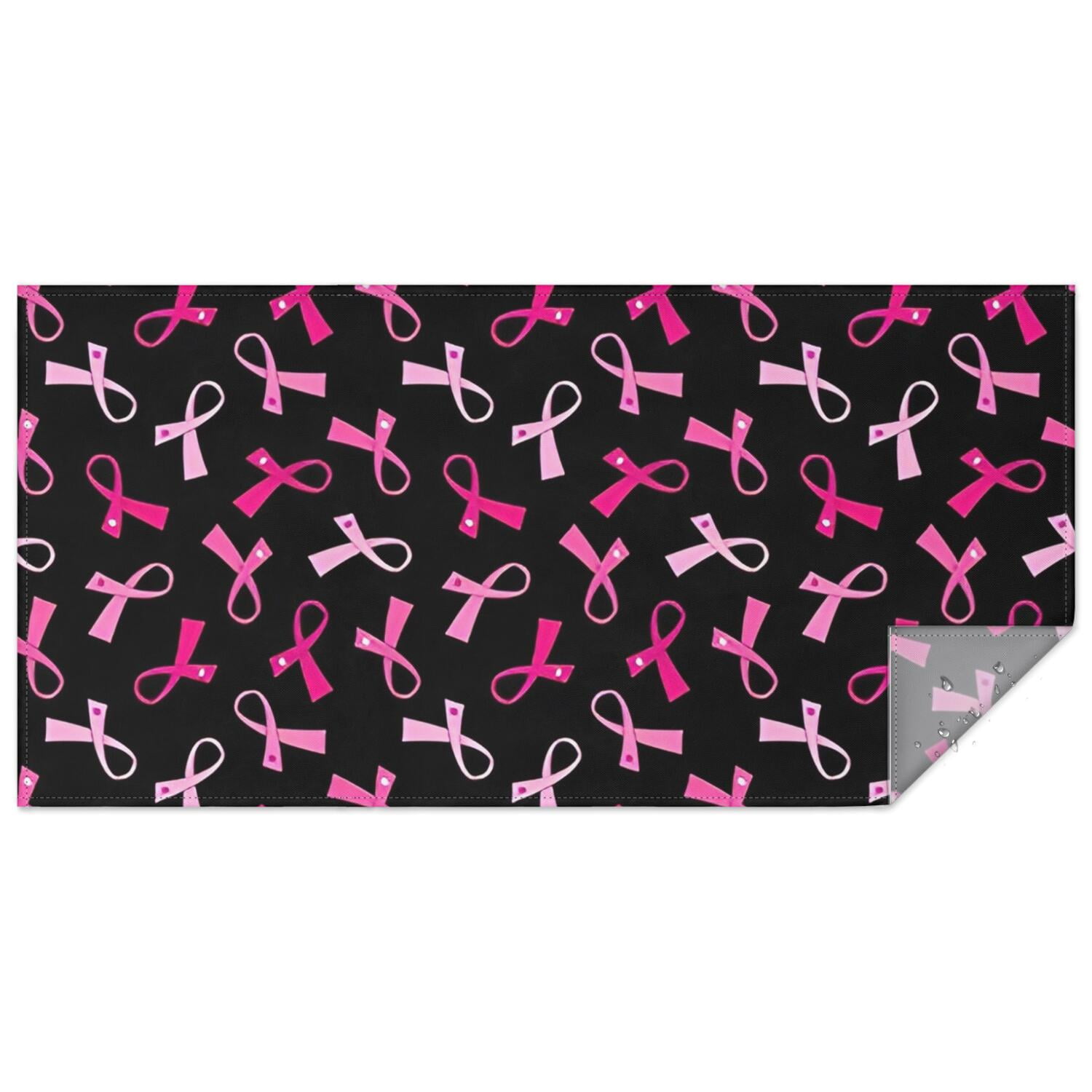 Breast Cancer Rectangle Tablecloth 60"x120",Waterproof Polyester ...