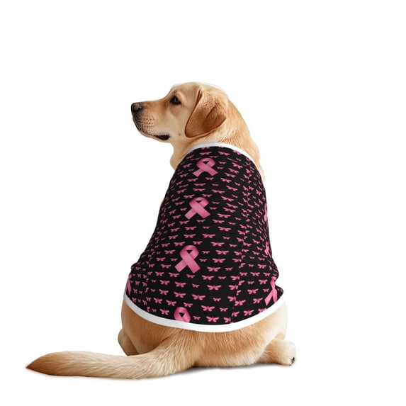 Breast Cancer Ribbon Dragonfly Dog T Shirts Vest for Dogs Fit - Spring ...