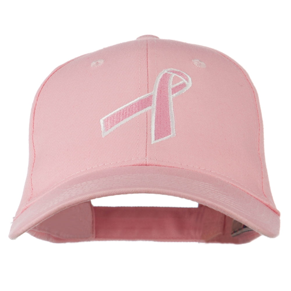 Breast Cancer Ribbon Embroidered Cap - Pink OSFM - Walmart.com