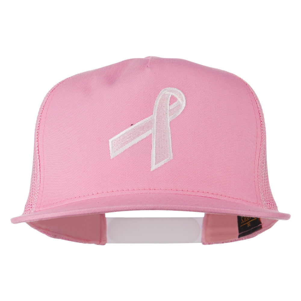 Breast Cancer Ribbon Embroidered Mesh Cap - Pink OSFM - Walmart.com