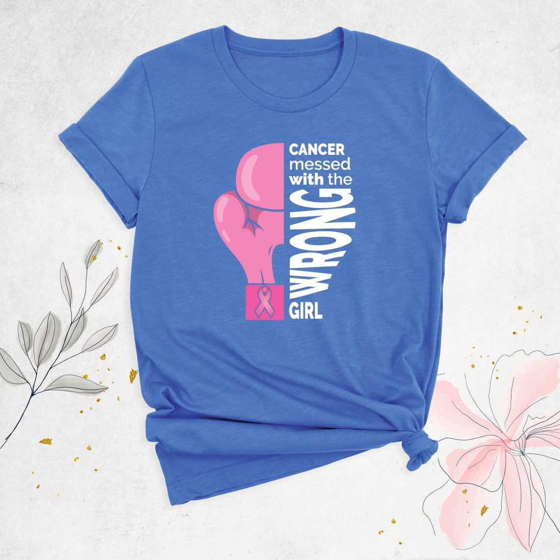 Breast Cancer Shirt, Warrior Shirt, Cancer Messed With The Wrong Girl ...