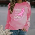 Breast Cancer Shirts for Women,Women's Pink Ribbon Graphic Tee Tops ...