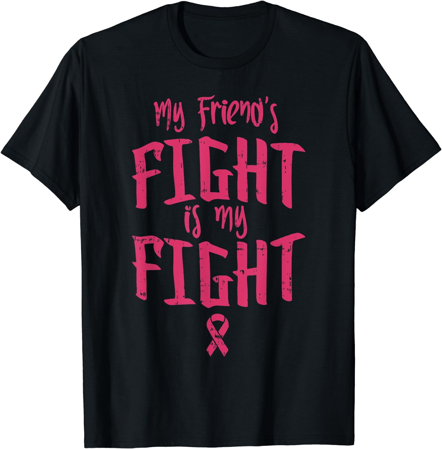 Breast Cancer Support Shirt Best Friend Awareness Gift T-Shirt ...