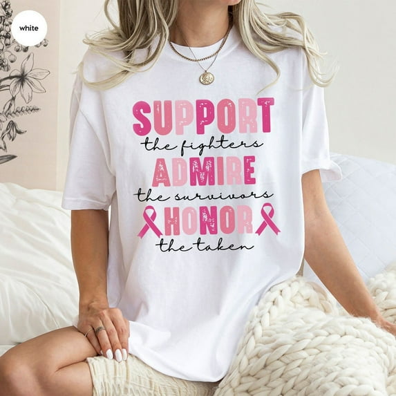 Breast Cancer Support Shirt, Cancer Awareness Shirt, Breast Cancer ...