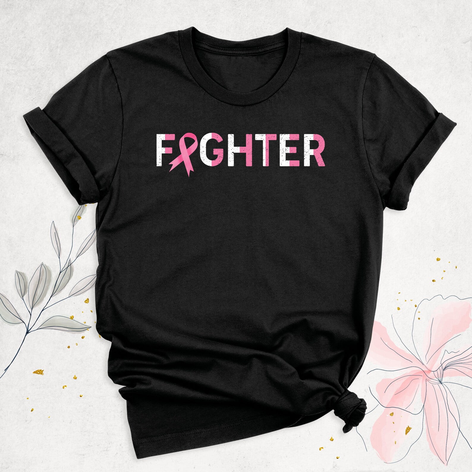Breast Cancer Support Squad Shirt, Pink Ribbon Fighter Outfits, Her ...