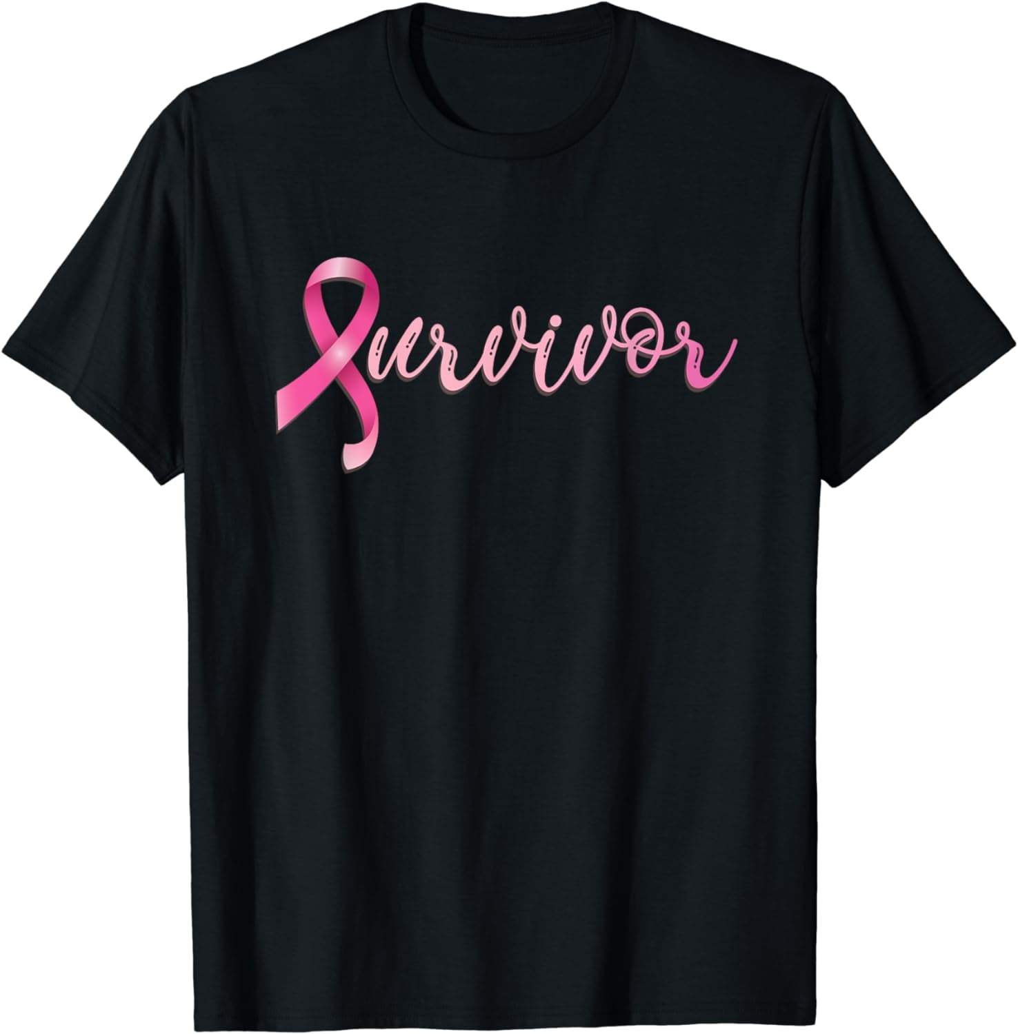 Breast Cancer Survivor Pink Ribbon Recovery T Shirt