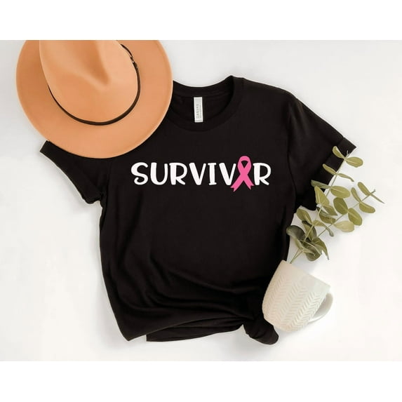 Breast Cancer Survivor Shirt: Pink Ribbon Awareness Tee All Size S-5Xl ...