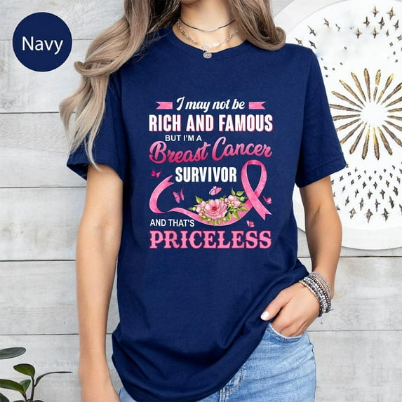 Breast Cancer Survivor Shirt: Pink Ribbon Tee, Motivational Gift ...