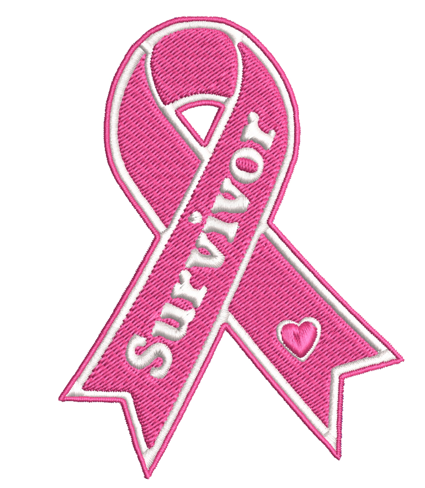 Breast Cancer Survivor Support Ribbon Embroidered Patch Iron/Sew-On ...