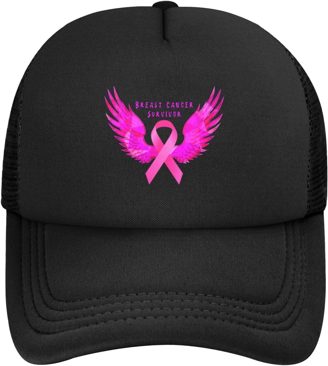 Breast Cancer Survivor Trucker Hat High Crown Mesh Back Trucker Hat ...