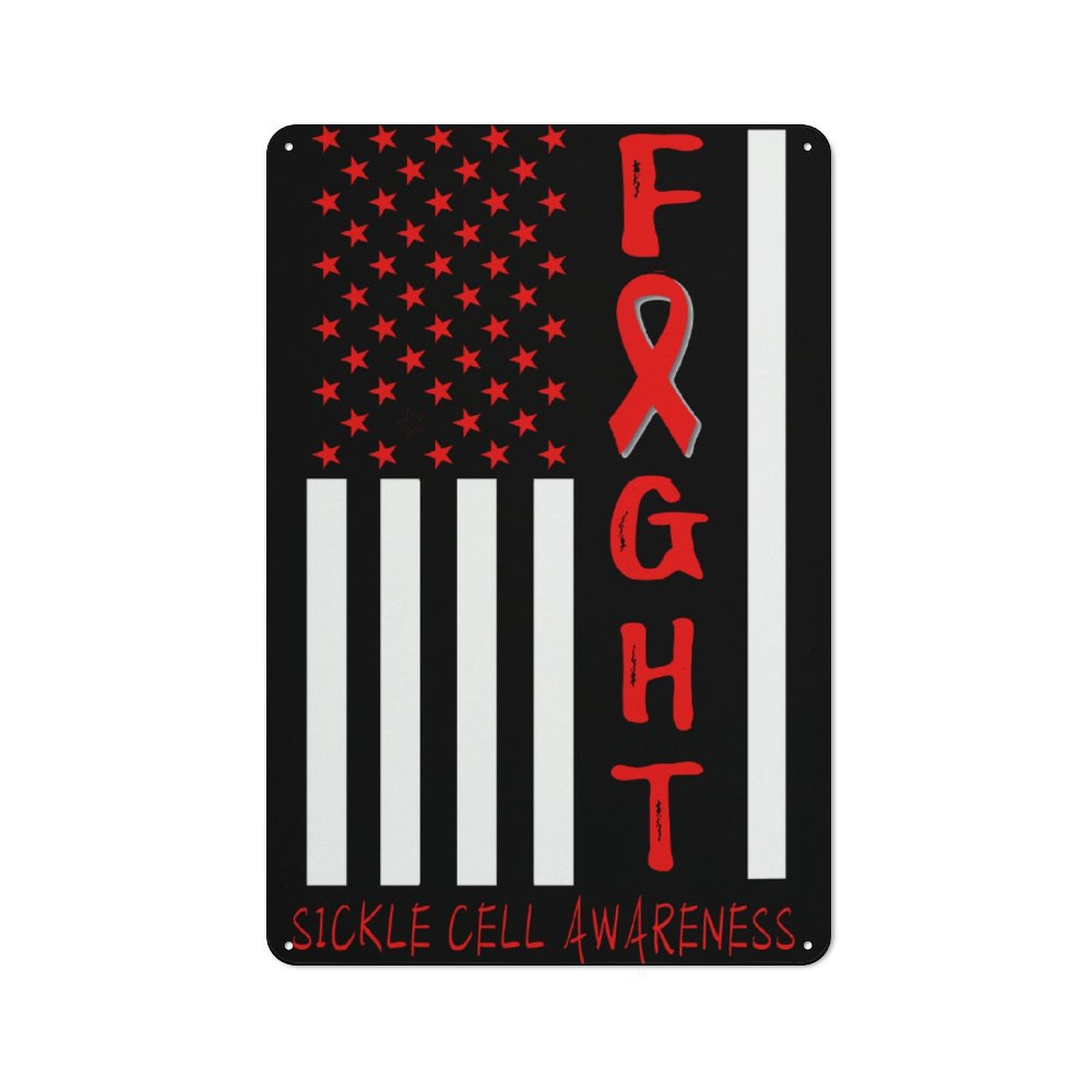 Breast Cancer Warrior Support Squad Sickle Cell Awareness Metal Tin ...