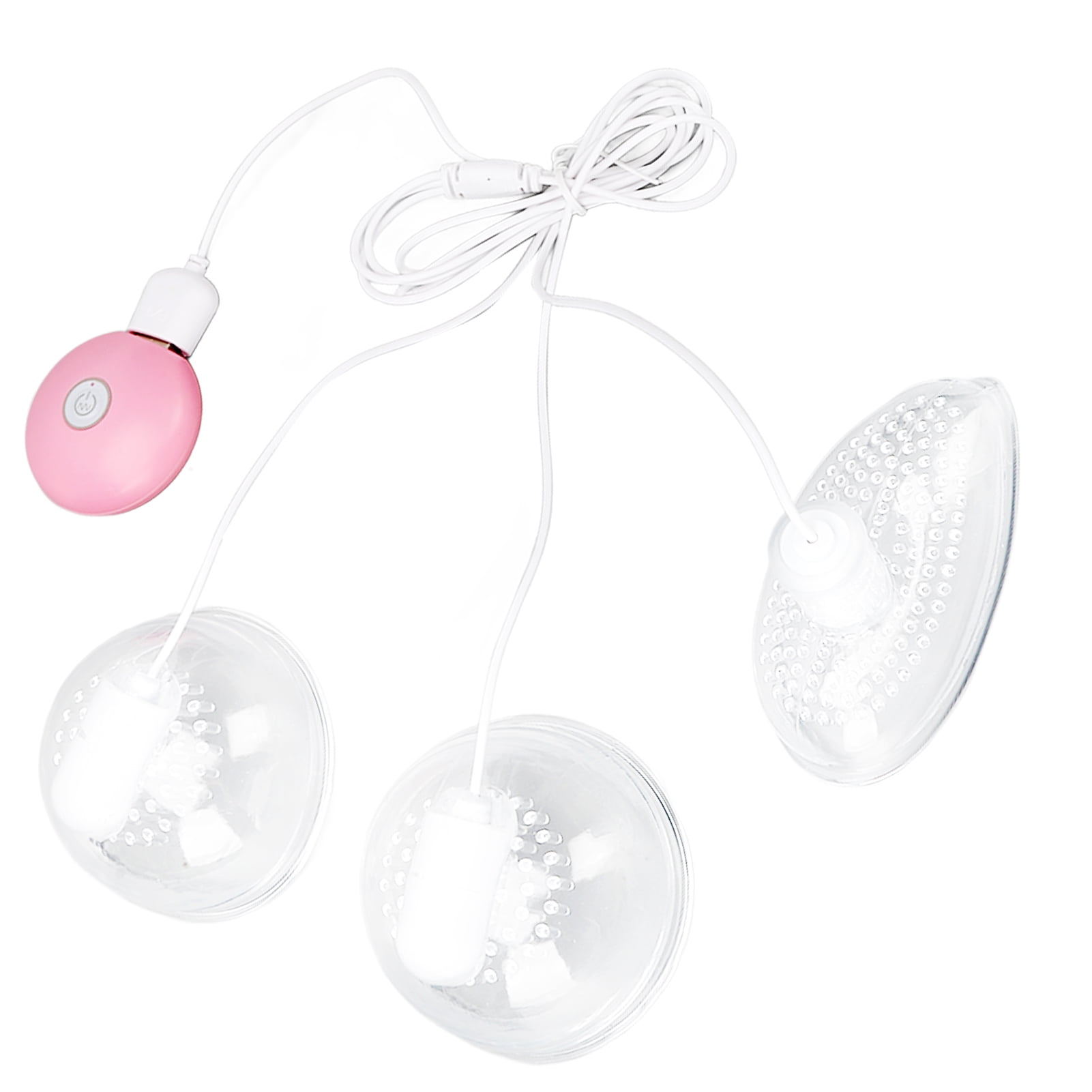 Breast Massage Machine, Waterproof Rechargeable 10 Modes 3 Heads ...