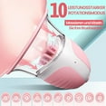 Breast Massagers With 3 Soft Brush Heads 360° Rotating Nipple Vibrator