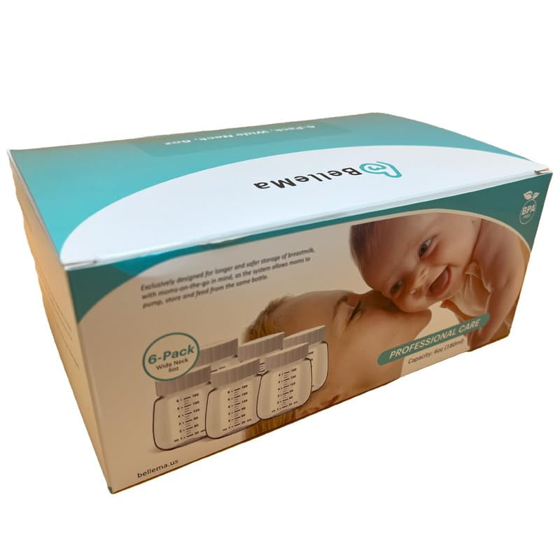 Breast Milk Storage Containers (Wide Neck Bottles 6 oz) - Walmart.com