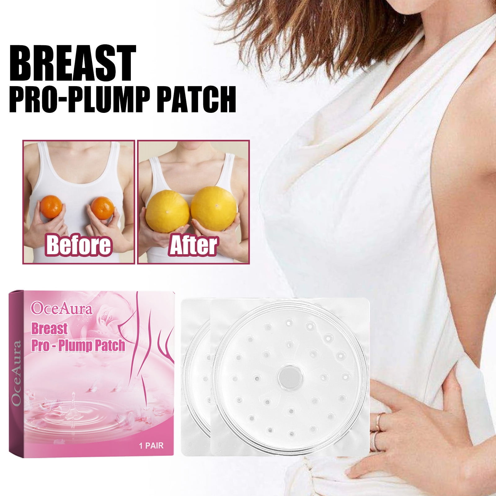 Breast Pro-Plumps Patch Keratin Peptide Protein Patch Natural Sizeup ...