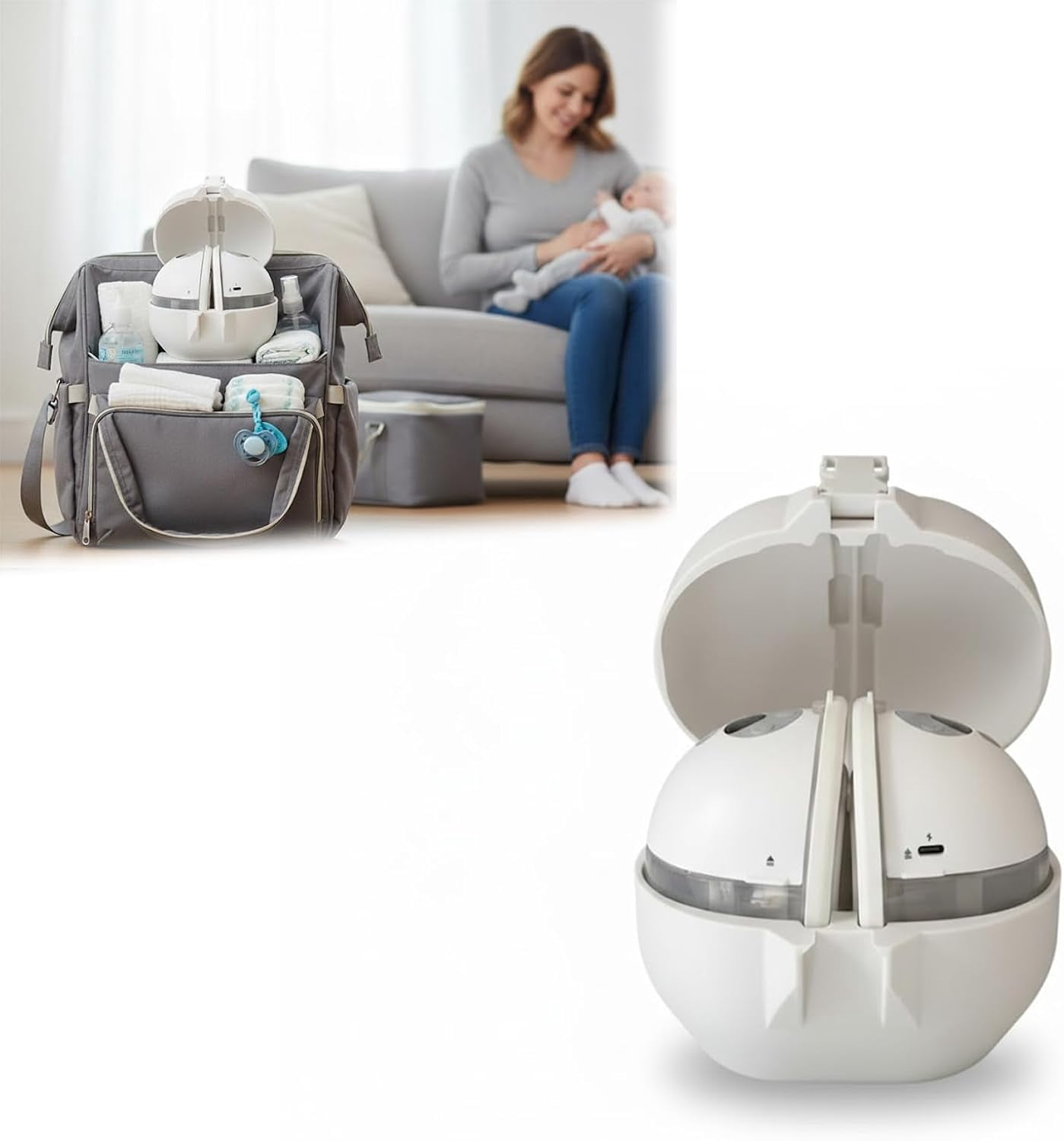Breast Pump Case for Momcozy M5/M5 Lite, Hands Free Pump Carrying Case ...