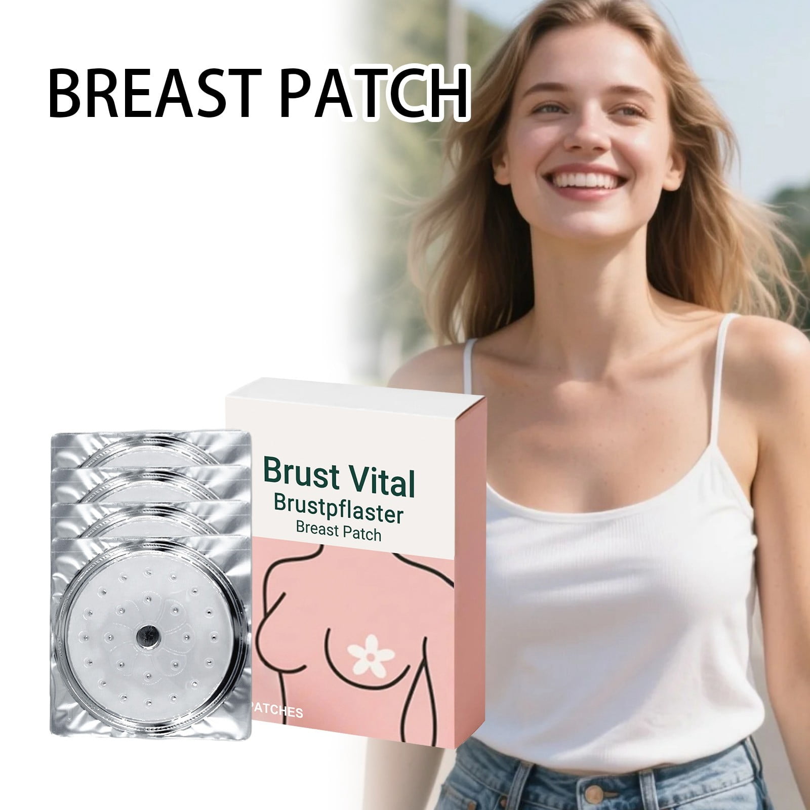 Breast Vital Breast Plasters Gel Breast Patches Soft And Skin-friendly Breast Patches Firming ...