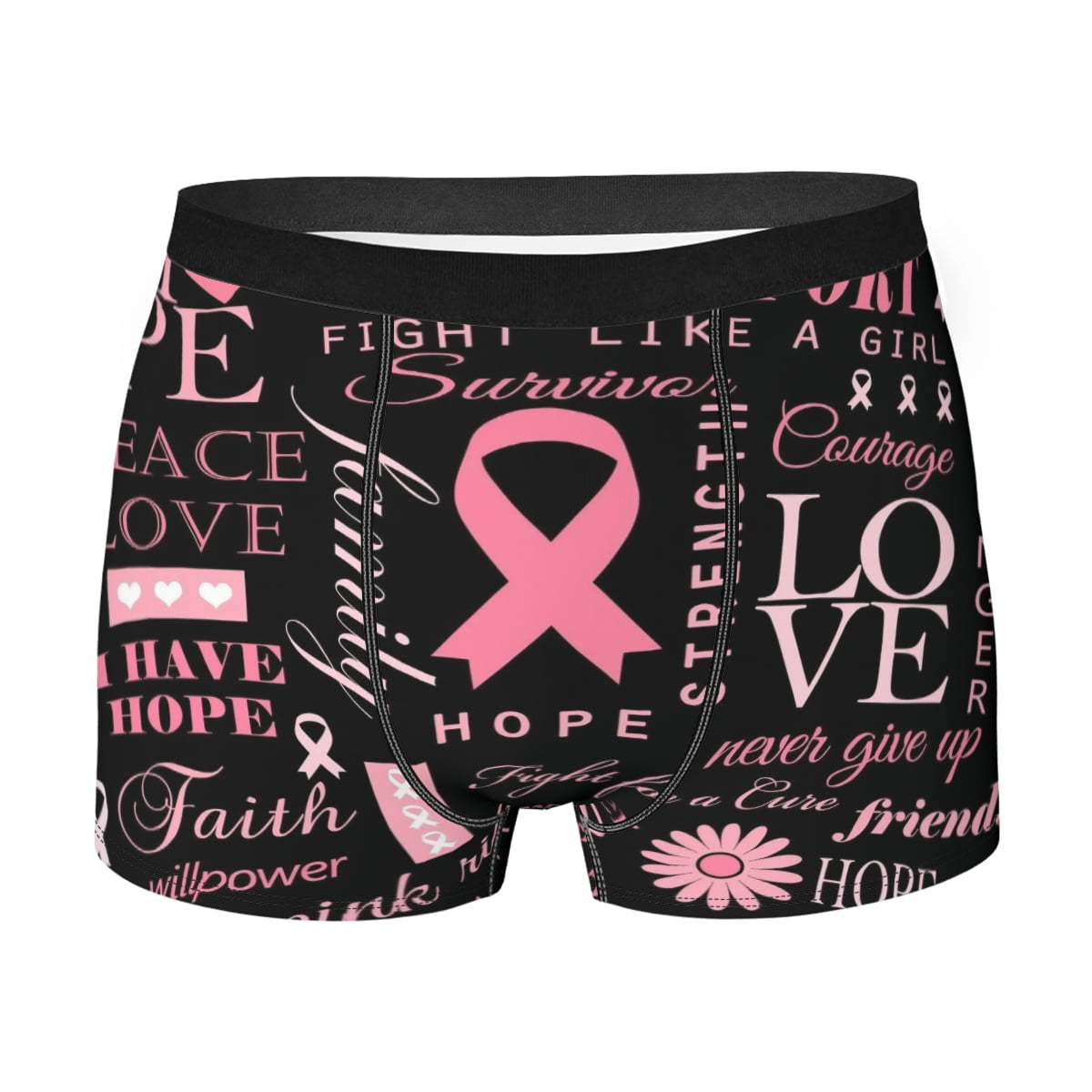 Breast cancer pink ribbon Boxer Shorts For Man 3D Print Male Underwear ...