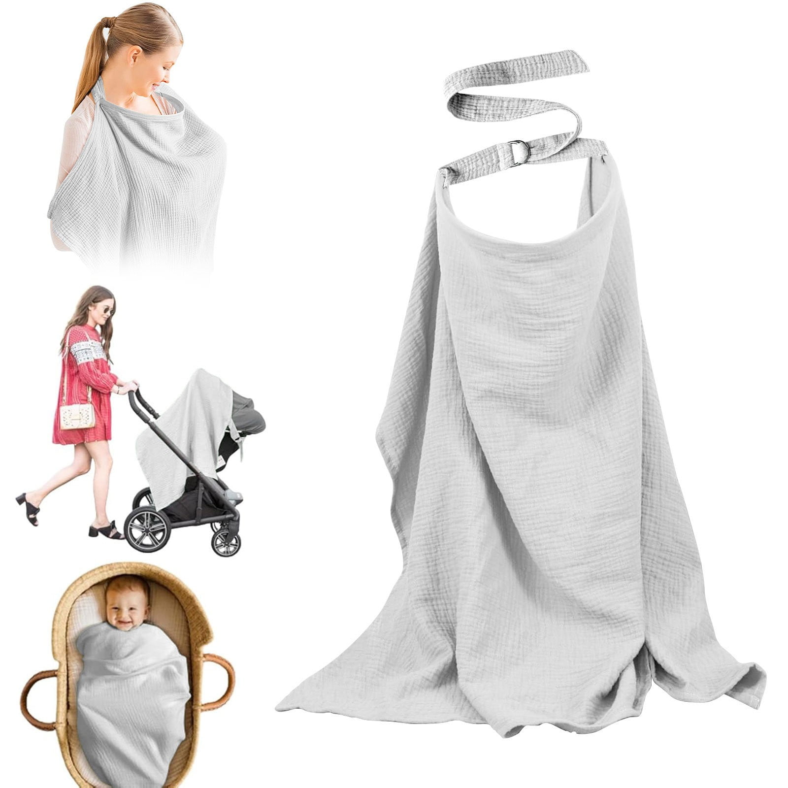 Breastfeeding Cover Nursing Breastfeeding Cover Muslin Cotton Soft ...