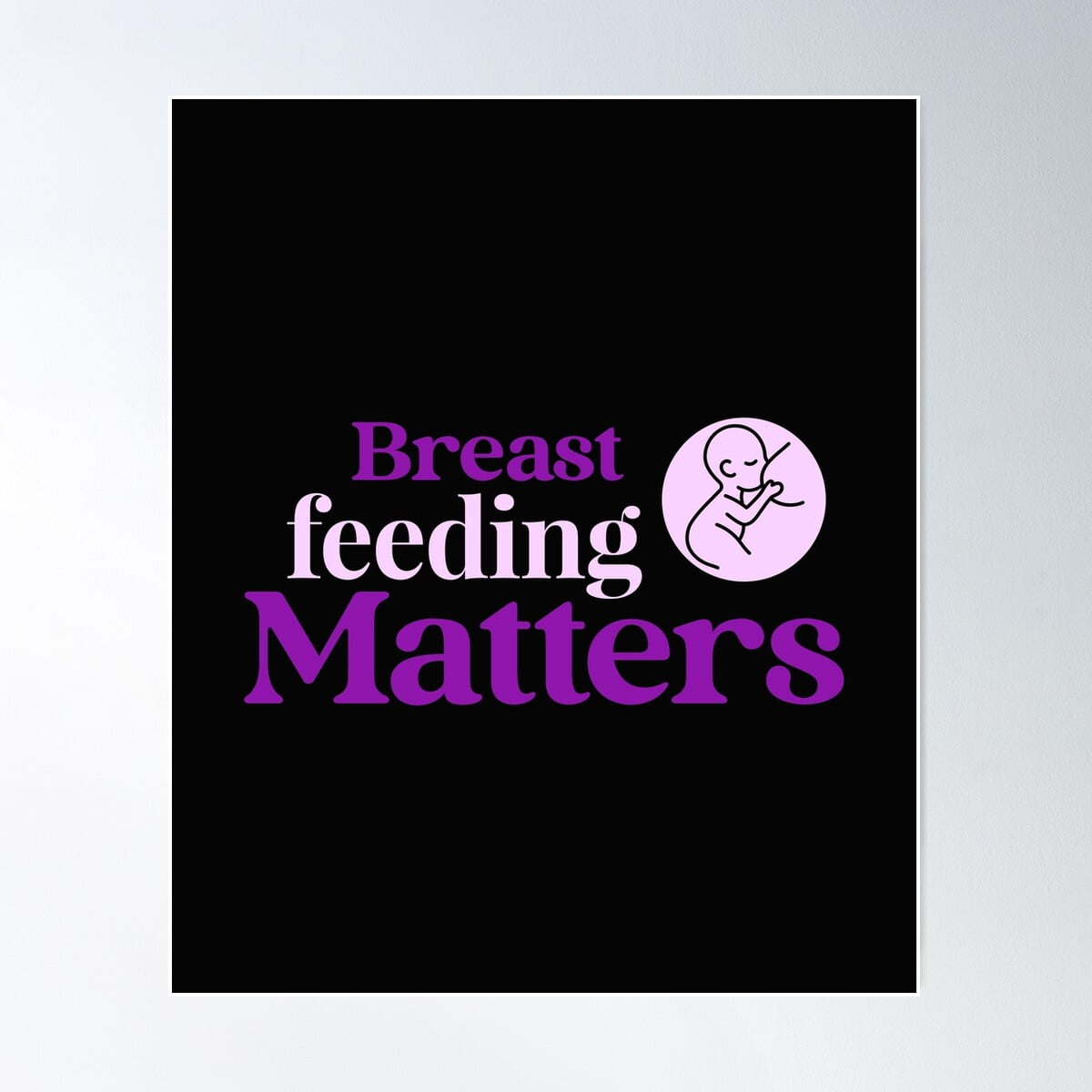 Breastfeeding Matters Poster Wall Art, Modern Wall Decor For Living ...