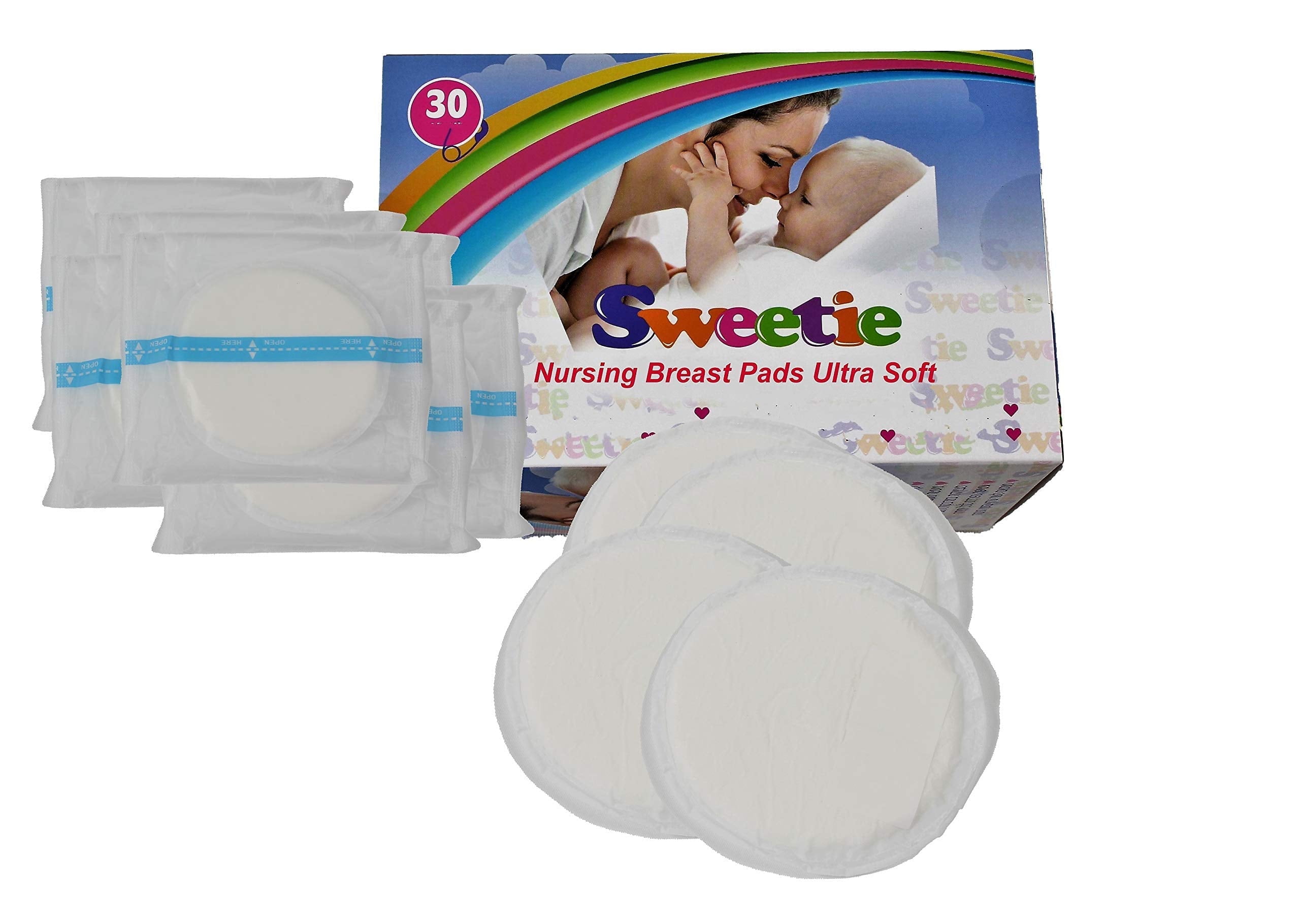 Breastfeeding Pads Disposable Nursing Breast Pads for baby feeding 60 ...