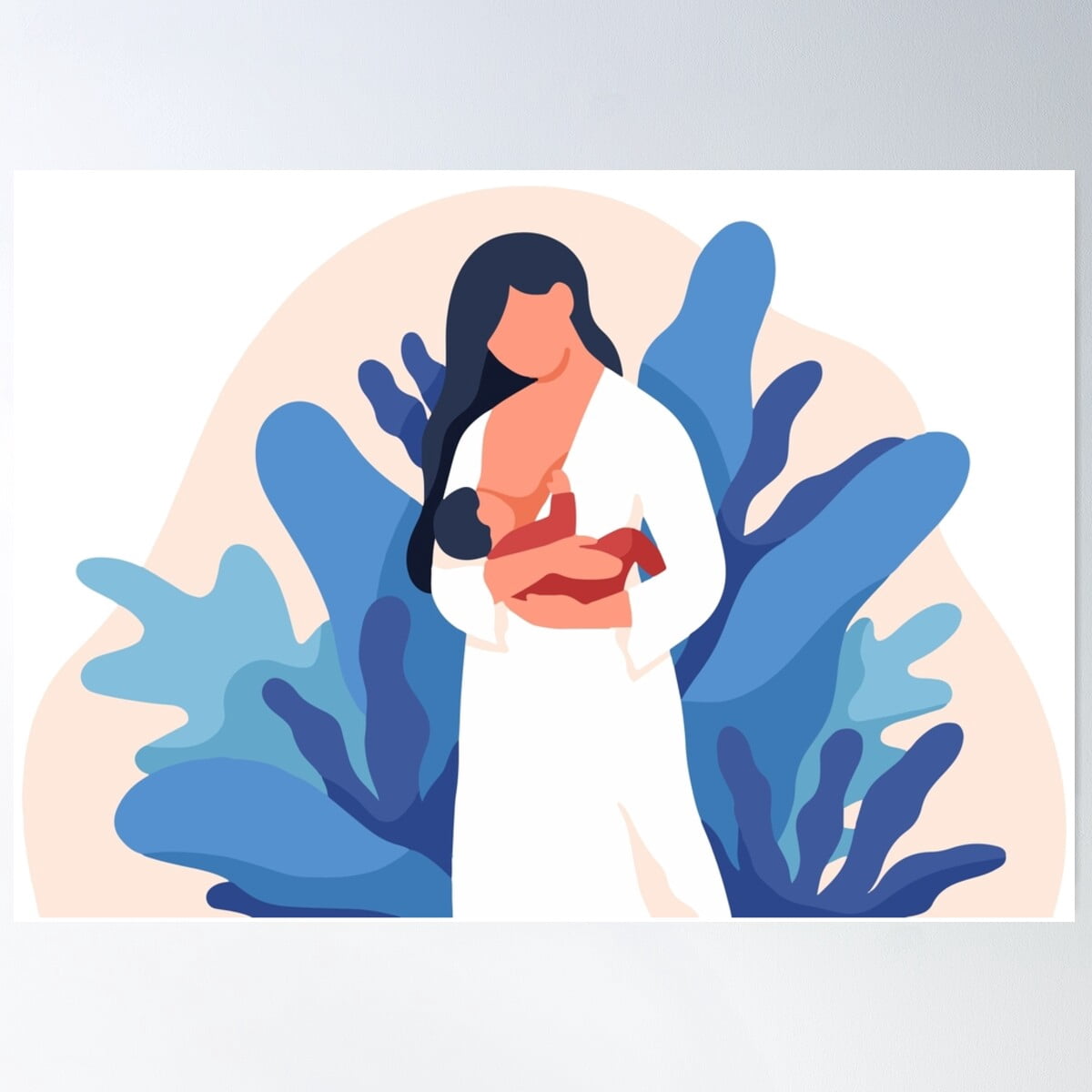 Breastfeeding Poster Wall Art, Modern Wall Decor For Living Room ...