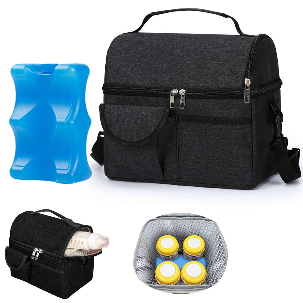 Breastmilk Cooler Bag, Insulated Baby Bottle Bag Breast Milk Cooler ...
