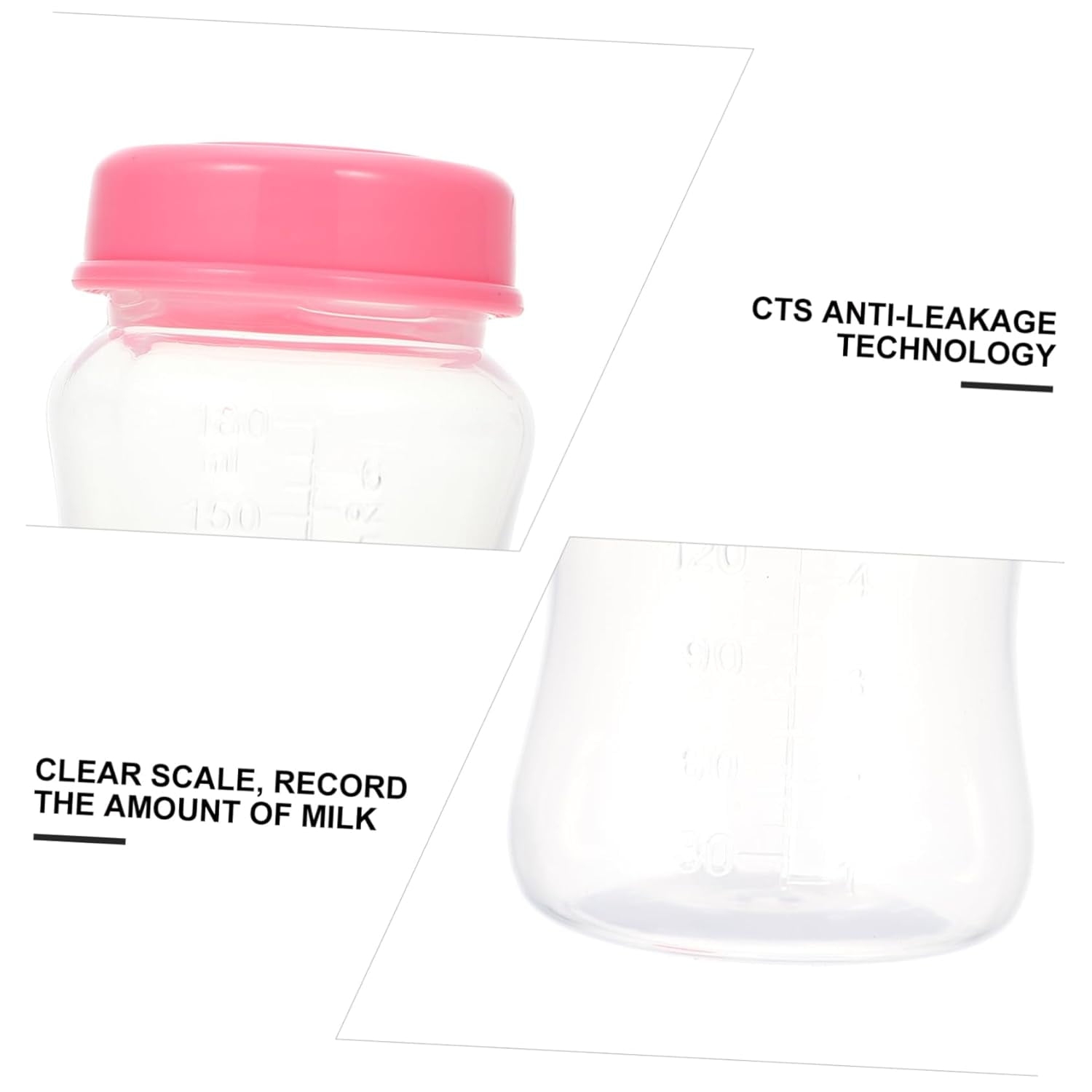 Breastmilk Storage Bottle, Glass Breastmilk Storage Bottles, Wide Mouth ...
