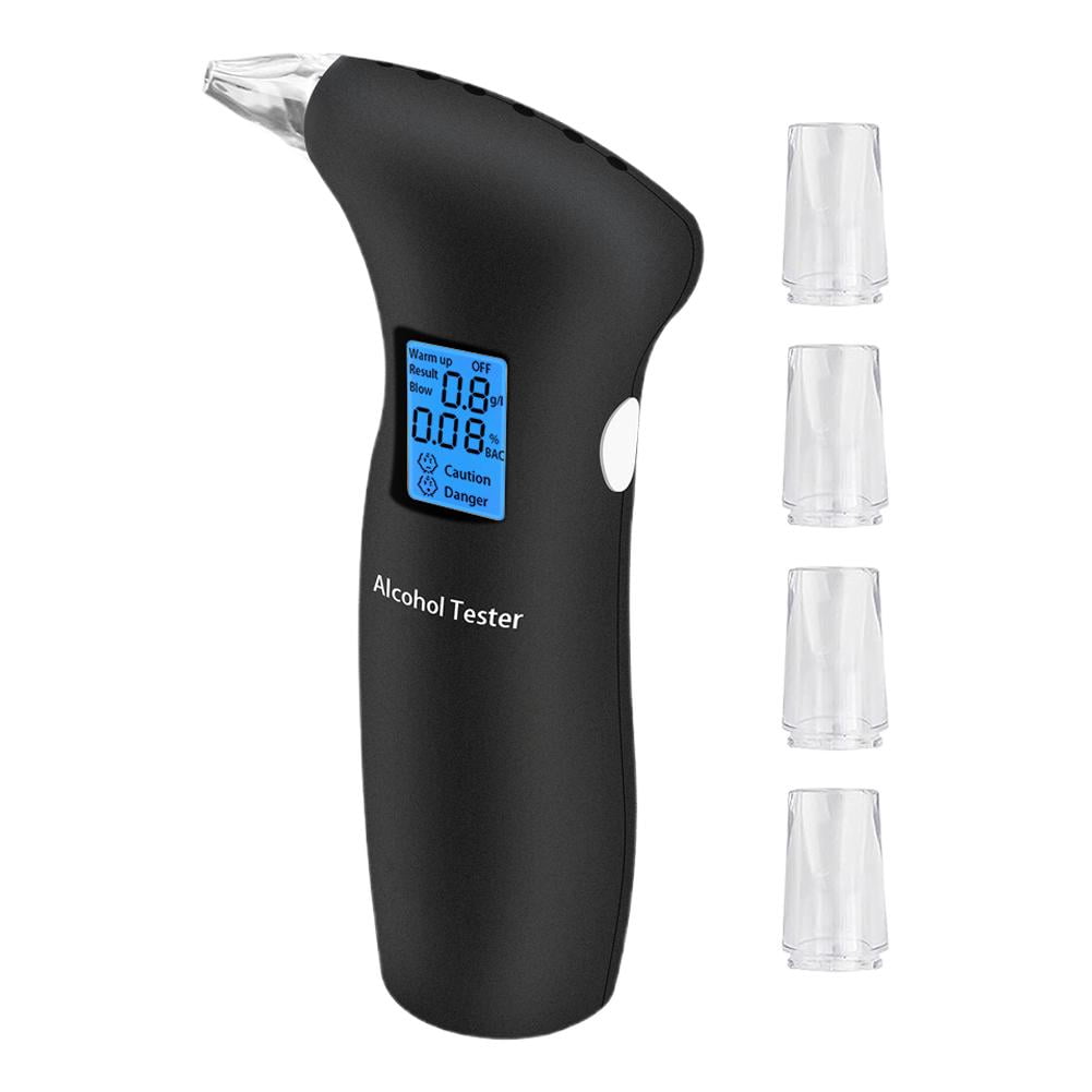 Breath Alcohol Tester L Digital Police Breathalyzer Analyzer Meter X4W1 ...
