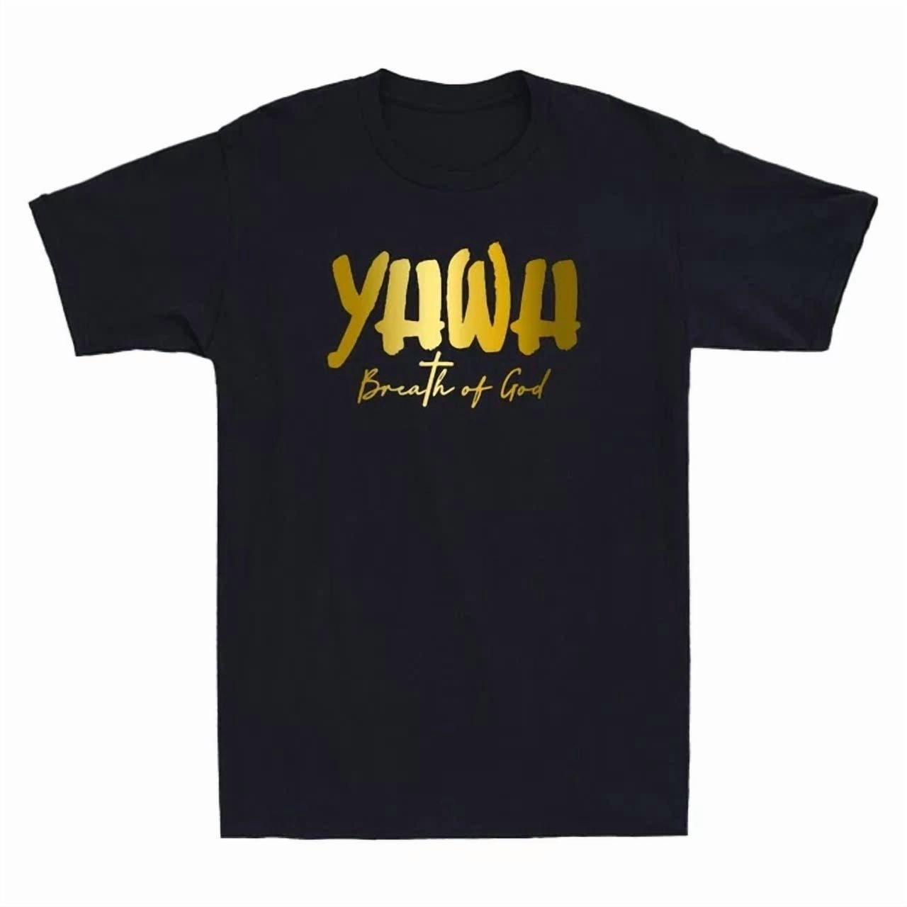 Breath Of God Yhwh, Yahweh Breath Of God Funny Quote Golden Print Men'S ...