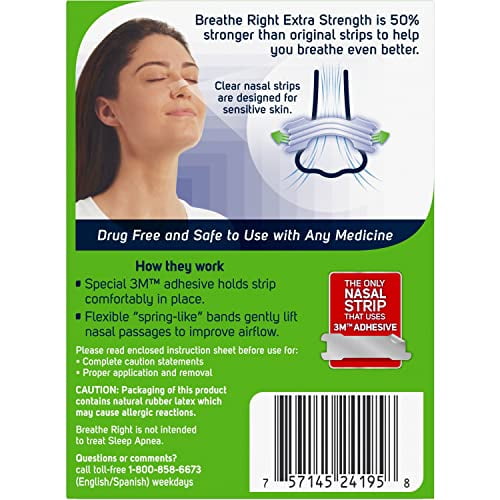Breath Rite Extra Clear for Sensitive Skin 26 Count (2 Pack) - Walmart.com