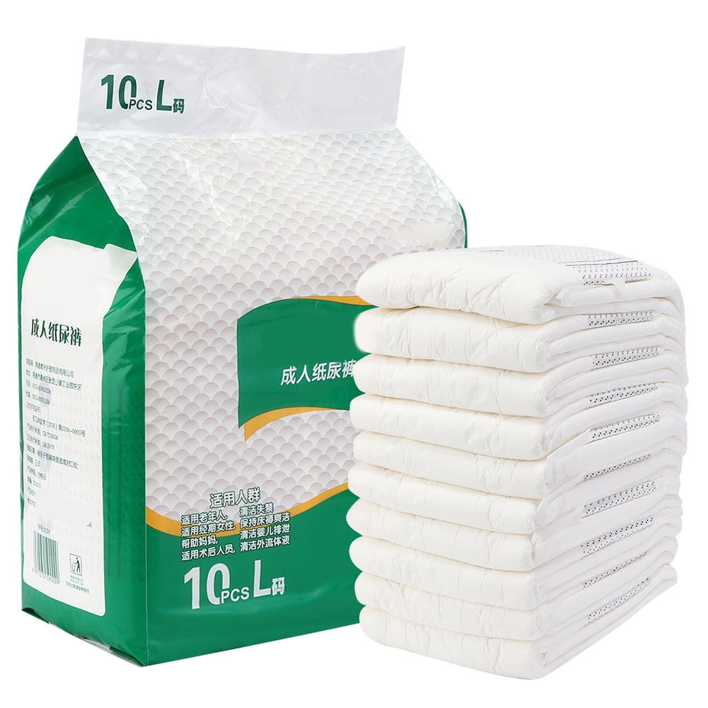 Breathable Adult Diapers L Size - Quick Absorb Incontinence Pads for ...