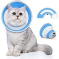 Breathable Air Mesh Cat Cone Collar Soft to Stop Licking, Adjustable ...