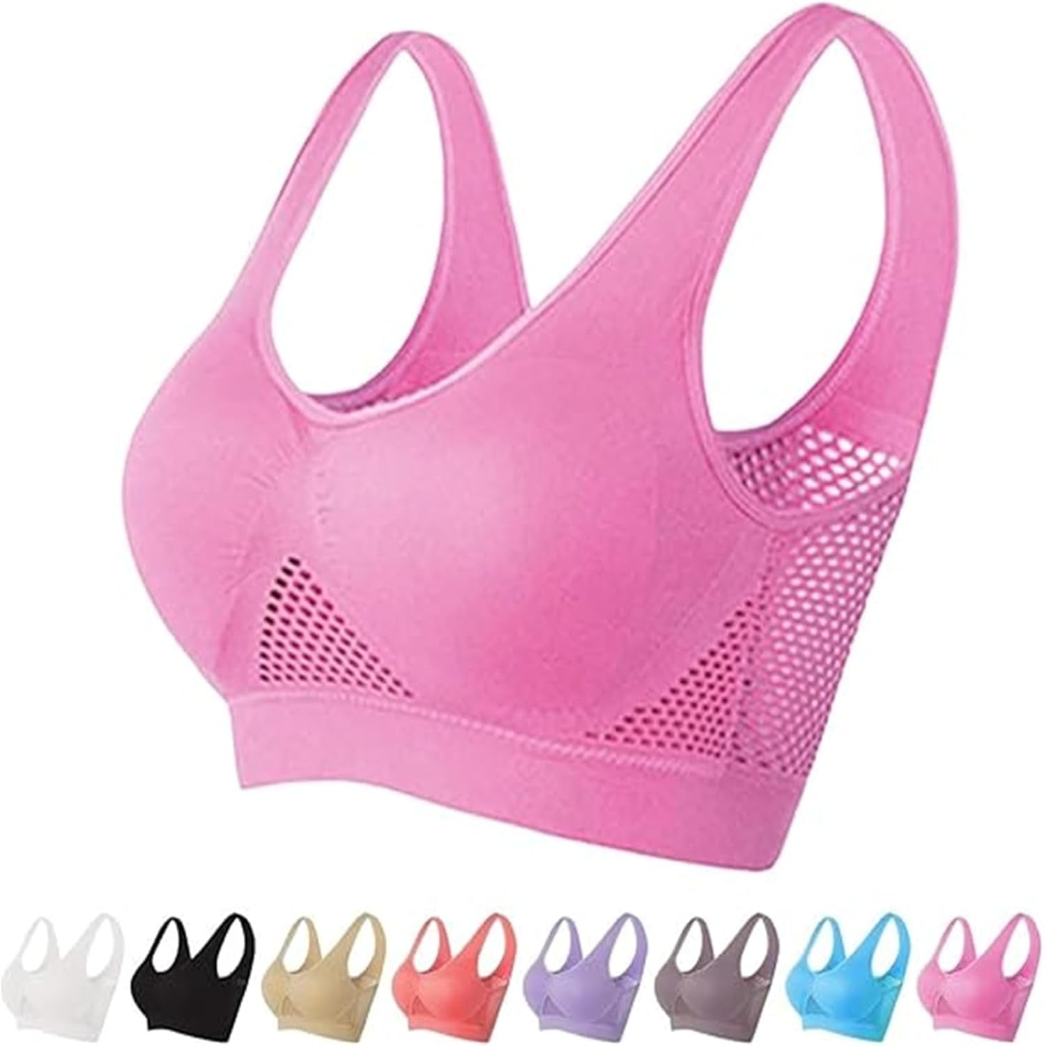 Breathable Anti-Sagging Breasts Bra, Wireless Comfort Liftup Bra, Push ...