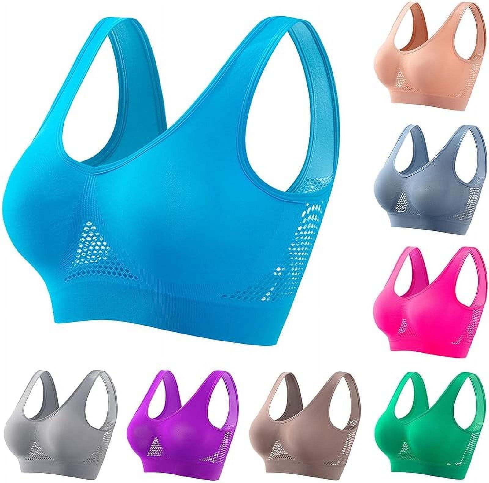Breathable Anti-Sagging Breasts Sports Bras for Women Cooling Comfort ...