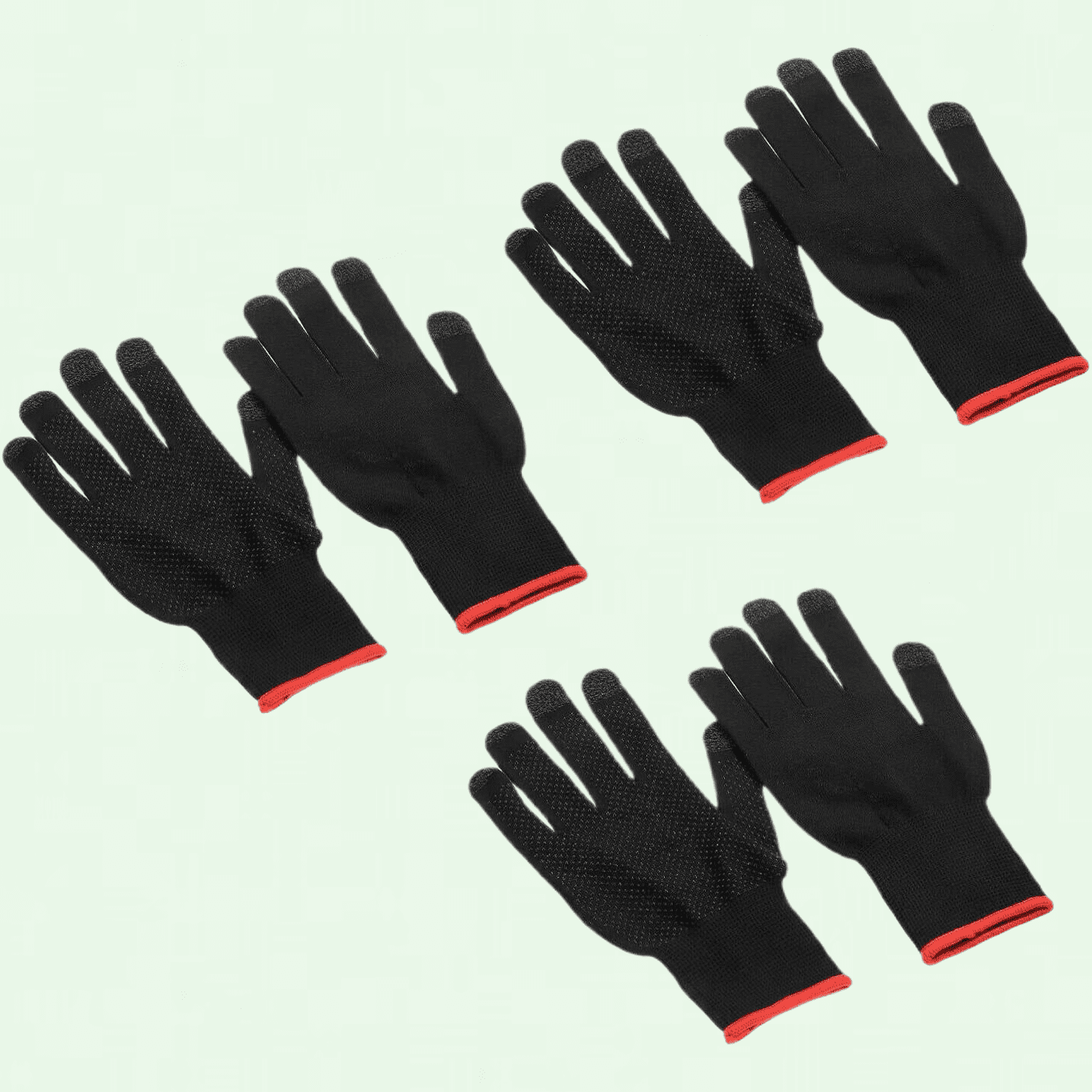 Breathable Finger Gaming Gloves, 3 Set Mobile Game Controller Glove ...