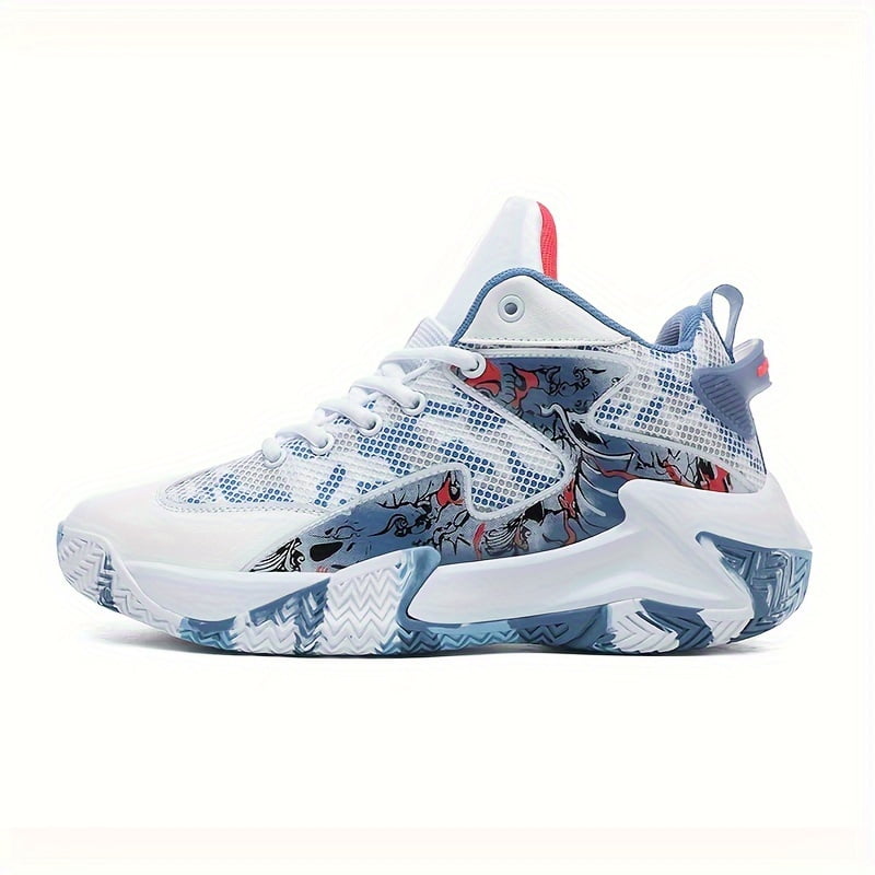 Breathable Basketball Sneakers - Non-Slip, Shock-Absorbing Sneakers ...