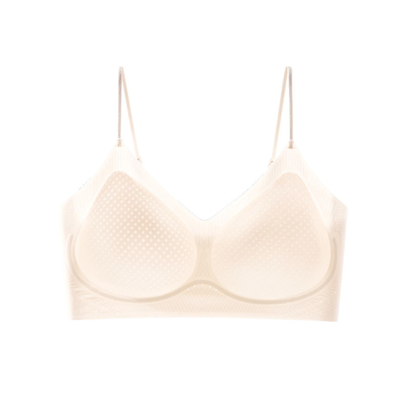 Breathable Bra for Women Skin-Friendly Ultra Thin Strap Solid Color Bra ...